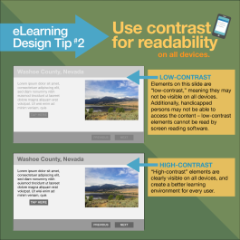 Use Contrast for Readability Infographic